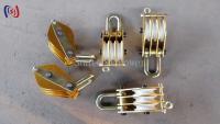 China Aluminum Alloy Plate Hoisting Tackle Nylon Sheave 5.7 - 20mm Block And Tackle Winch for sale