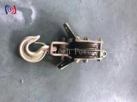 China Transmission Lines Dual Sheave Hoisting Knots Iron Lifting Block And Tackle for sale