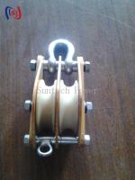 China Lightweight Hoisting Tackle With Hook Aluminum Alloy And MC Nylon Open Style Single Sheave Pulley Block For Heavy Lifting for sale