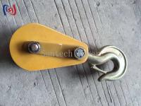 China Insulated Hoisting Tackle Epoxy Resin Plate Nylon Sheave Rope Hoist Block And Tackle for sale