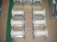 China SH130S 10KN Underground Pulling Multi Sheaves Pithead Cable Roller Pulley for sale