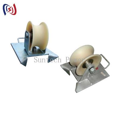 China 10KN 80mm Pithead Cable Roller Underground Cable Installation Equipment for sale