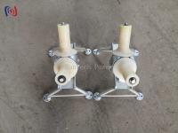 China Cable Turning Radius Wire Pulling Rollers V Shaped Nylon Sheave for sale