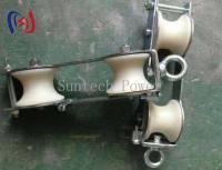 China 2KN Double Sheaves OPGW Stringing Tools Cable Stringing Fiber Optic Block for sale