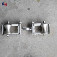 China 2KN Double Sheaves OPGW Stringing Tools Cable Stringing Fiber Optic Block for sale
