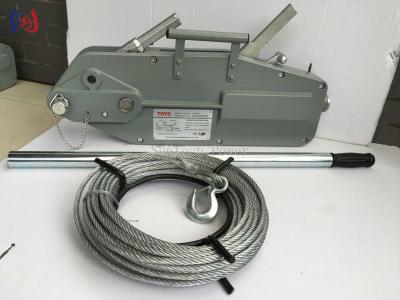 China 54KN Handle Wire Rope Hoist Overhead Pilot Pulling Hoist Transmission Line Stringing Tools for sale