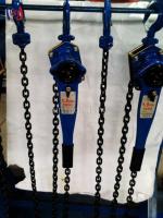 China Chain Type Handle Hoist Chain Pulley Block Transmission Line Stringing Tools 90KN for sale