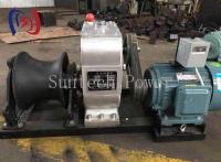 China 108KG 160KG Powered Winch Belt Drive Electromotor Transmission Line Stringing Tools for sale
