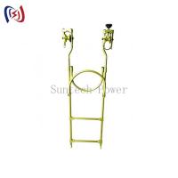 China Hanging Insulation 1000mm Flexible Rope Aluminum Ladder Inspection Trolleys for sale