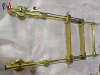 China Hanging Insulation 1000mm Flexible Rope Aluminum Ladder Inspection Trolleys for sale