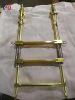 China Hanging Insulation 1000mm Flexible Rope Aluminum Ladder Inspection Trolleys for sale