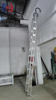 China Aluminum Alloy Ladder Industrial Stringing Aluminum Alloy Suspension Ladder Single Telescopic for sale
