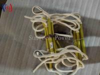 China Professional Grade 12x300 Model Insulated Rope Ladder for Live Line Electrical Maintenance and Repair Work for sale