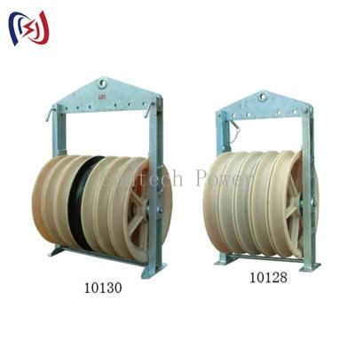 China High Capacity 660 Series Stringing Block with 100mm-280mm Roller Dia and 20kN-60kN Rated Load for Large Diameter Rope Pulley for sale