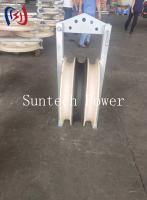 China High Capacity 660 Series Stringing Block with 100mm-280mm Roller Dia and 20kN-60kN Rated Load for Large Diameter Rope Pulley for sale