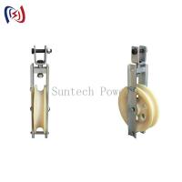 China Aluminum Alloy Single Sheave Stringing Block with 75mm Or 100mm Sheave and One-Year Lifetime for Transmission Lines for sale