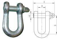 China Forged High Strength Shackle with 300KN Maximum Pulling Force for 10KV-500KV Power Grid Construction for sale