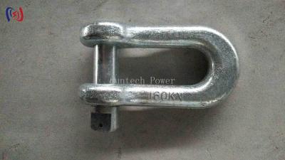China High Strength Shackle with 300KN Maximum Pulling Force 10KV-500KV Rated Voltage and 60-160 Hook Slot Length for Transmission Lines for sale