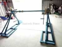 China Detachable Type Cable Reel Stand with 30-100KN Rated Load and 1600-3000mm Dia for Electrical Construction for sale