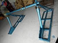 China Detachable Type Cable Reel Stand with 30-100KN Rated Load and 1600-3000mm Dia for Electrical Construction for sale