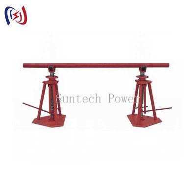 China High Capacity Hydraulic Column Type Cable Reel Stand with 30-500KN Rated Load for Heavy Duty Applications for sale