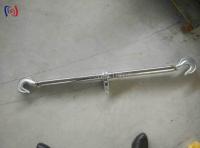 China 5-100KN Rated Load Hot Dip Galvanized Dual Hook Steel Turnbuckle with 250-600mm Adjustable Distance for Cable Tensioning for sale