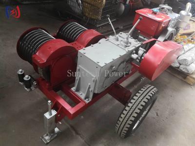 China Reliable Double Drum Winch for Synchronized Lifting and Pulling Tasks in Electrical Tower Assembly and Maintenance for sale