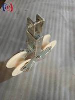 China Durable Tandem Sheave Stringing Block for Bundle Conductor Stringing on High Voltage Power Lines with 25KN Rated Load for sale