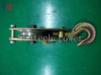 China Heavy Duty Hoisting Tackle with 200KN Rated Load Casting Steel Sheave for Transmission Tower Construction for sale