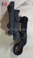 China Vibration Resistant Parallel Earth Wire Gripper with 10-30KN Rated Load and 13-26mm Max Open for Dual Earth Wires for sale