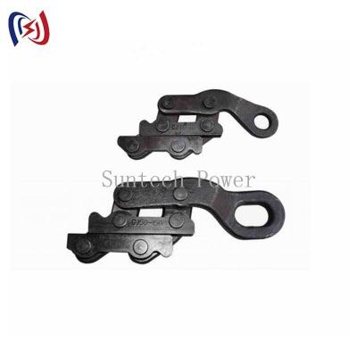 China Vibration Resistant Parallel Earth Wire Gripper with 10-30KN Rated Load and 13-26mm Max Open for Dual Earth Wires for sale