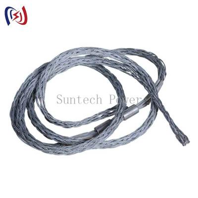 China High Tensile Stainless Steel OPGW Mesh Sock Joints for 7-22mm Diameter Cables with 10-25KN Rated Load for sale