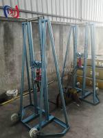 China Heavy Duty Hydraulic Cable Reel Stand with 50-300KN Rated Load for 2400-5000mm Diameter Cable Drums for sale
