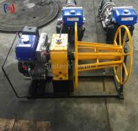 China Industrial Cone Take Up Machine with Gasoline Engine 10-30KN Rated Traction for Continuous Production Line for sale