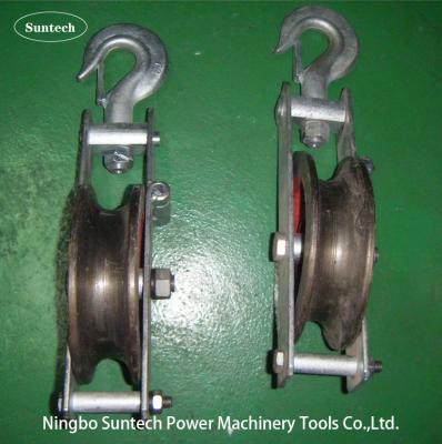China Aluminum Alloy Corrosion Resistant Grounding Wire Stringing Block with 5-20KN Rated Load for Outdoor Power Projects for sale