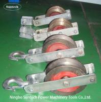 China Aluminum Alloy Corrosion Resistant Grounding Wire Stringing Block with 5-20KN Rated Load for Outdoor Power Projects for sale