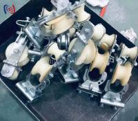 China Durable Aluminum Alloy Three Purpose Stringing Block with 20KN Rated Load for Power Line Construction for sale