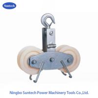 China Heavy Duty Tandem Sheave Stringing Block with 25KN Rated Load for Simultaneous Pulling of Bundle Conductors for sale