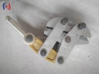 China 50KN Rated Load Anti-Twist Steel Rope Gripper for Non-Slip Flat Braided Wire Come Along Clamp for sale