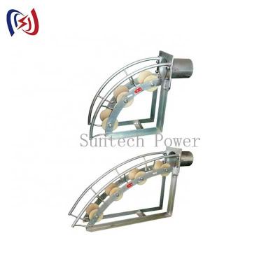 China Cable Entrance Protection Roller with 80-200mm Tube Diameter Reduces Pulling Tension and Prevents Cable Jacket Damage for sale