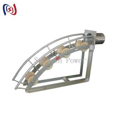 China Cable Entrance Protection Roller with 80-200MM Tube Diameter for Reducing Cable Jacket Damage and 17-30KG Weight for sale