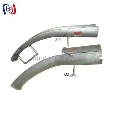 China Wellhead Cable Protection Bend Board with R400-R450 Curvature Diameter and 100-150mm Tube Diameter for Galvanized Surface Protection for sale