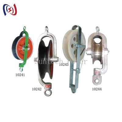 China Hold Down Wire Block with 10-40KN Rated Load, Automatic Spring Release System, and Multiple Sheave Material Options for sale