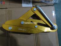 China 25KN Rated Load Come Along Clamp with Non-Damaging Grip for OPGW/ADSS Fiber Cable Installation for sale