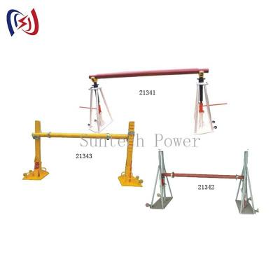 China Hydraulic Cable Reel Stand with 50-300KN Rated Load and 2400-5000mm Diameter for Heavy-Duty Payoff for sale