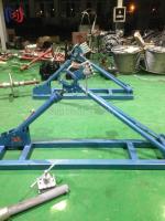 China Portable Detachable Cable Reel Stand with 30-100KN Rated Load for 1600-3000mm Dia Reels for sale