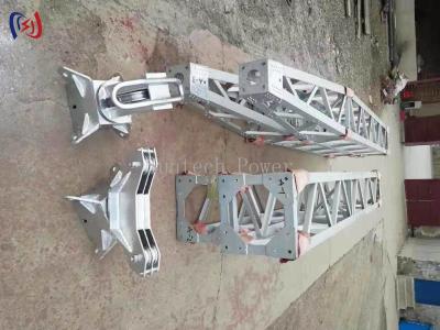 China Inner Suspended Lattice Gin Pole 8-32m Aluminum Alloy Tower Erection Tools for sale