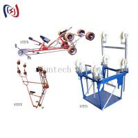 China Four Bundle Conductor Bicycle Cart 1.5kN Inspection Trolley Tower Erection Tools for sale