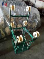 China Four Bundle Conductor Bicycle Cart 1.5kN Inspection Trolley Tower Erection Tools for sale