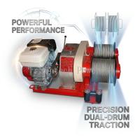 China Double Drum Winch 6.3-9kW 2000-3600RPM Cable Traction Cable Winch Machine for sale